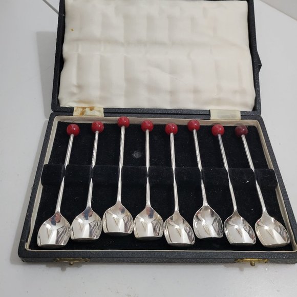 Vintage | Dining | Vintage English Silverplate Modernist Teaspoons With ...